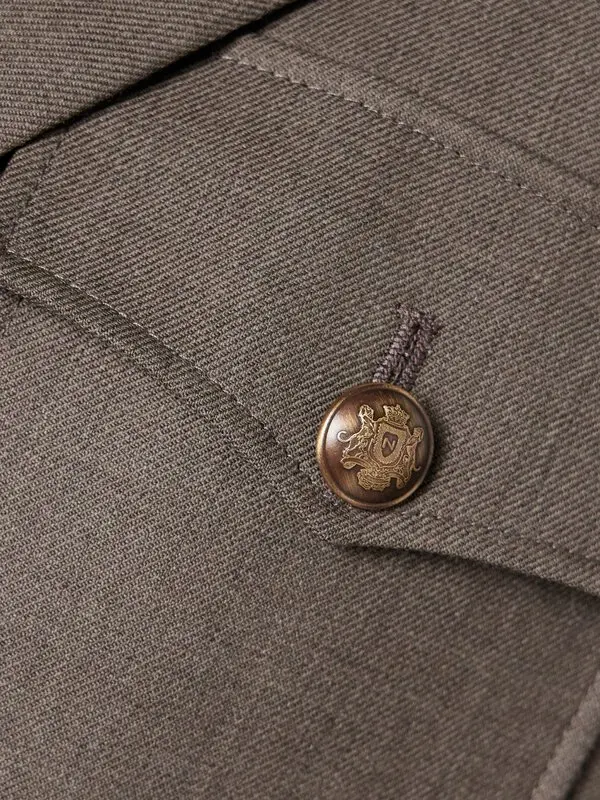 NILI LOTAN Nelson Wool-twill Jacket - Neutrals
