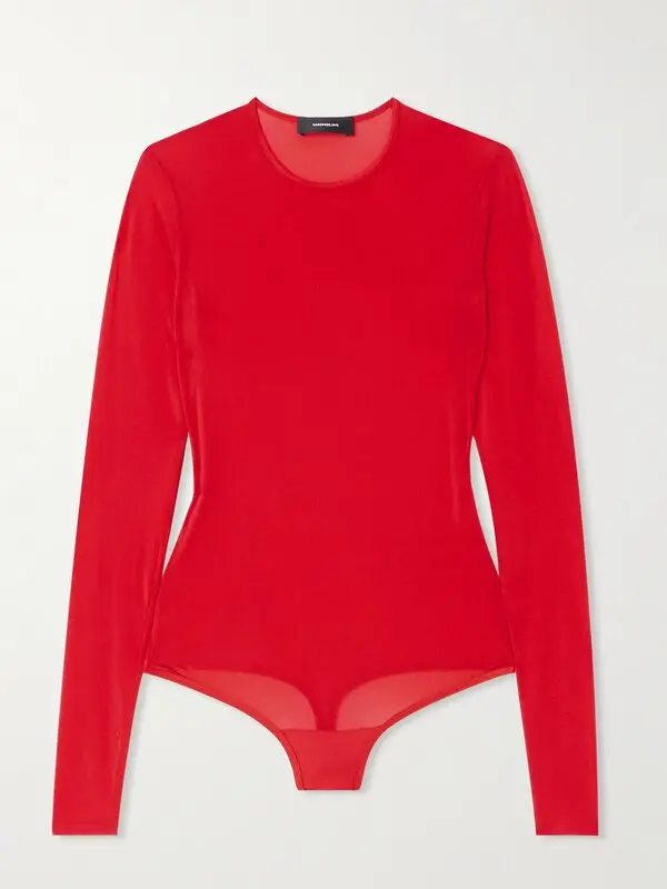 Wardrobe.NYC Stretch-jersey Thong Bodysuit