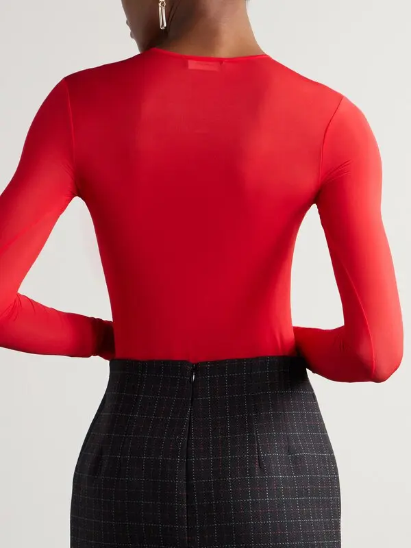Wardrobe.NYC Stretch-jersey Thong Bodysuit