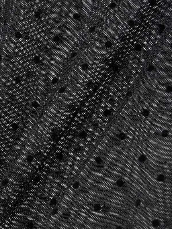 Wardrobe.NYC Flocked Stretch-tulle Bodysuit