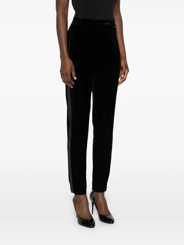 NISSA High-waisted Velvet Trousers