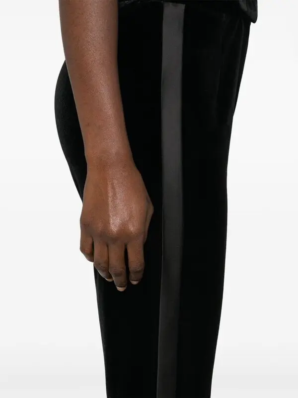 NISSA High-waisted Velvet Trousers