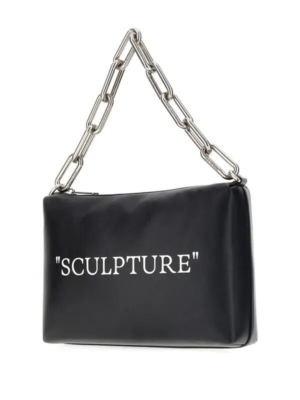 Off-White Leather Tote Bag