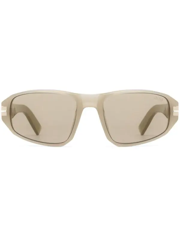 Zegna Oval-frame Sunglasses - Neutrals