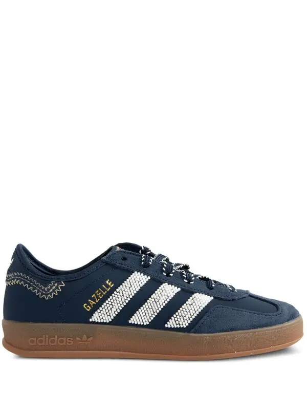 Adidas X Clot Gazelle Sneakers Blue Editorialist