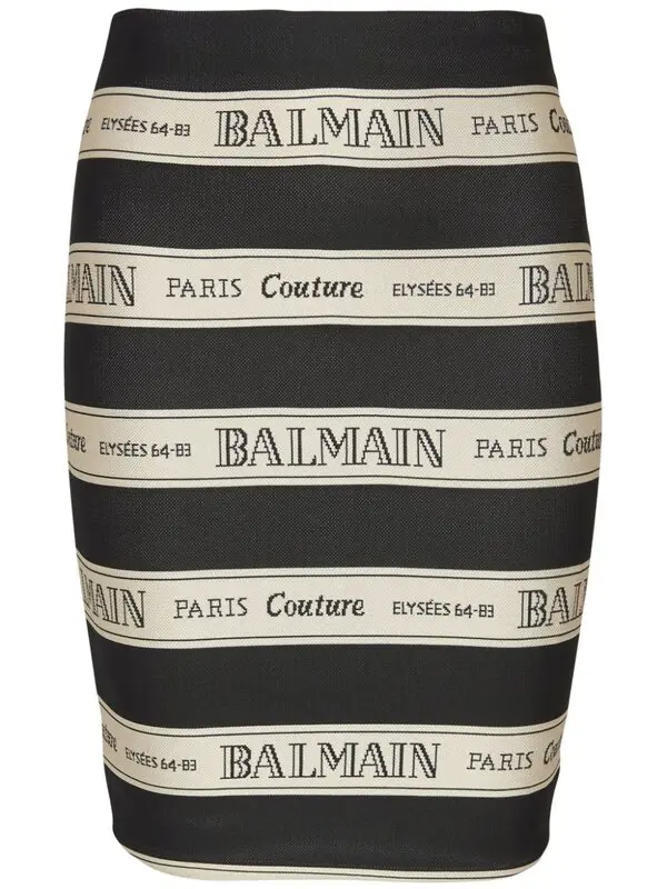 Balmain Jacquard Knit Skirt