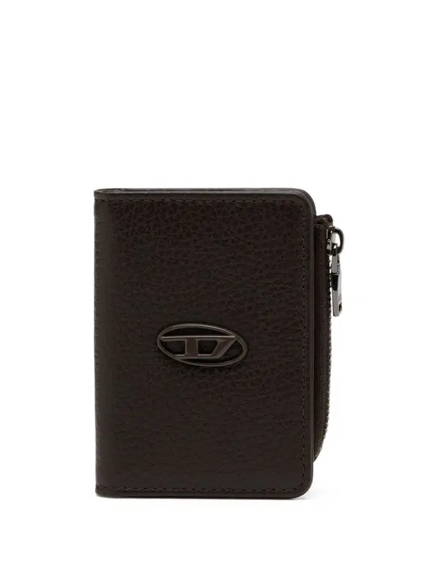 DIESEL® Tonal-design Leather Wallet - Brown