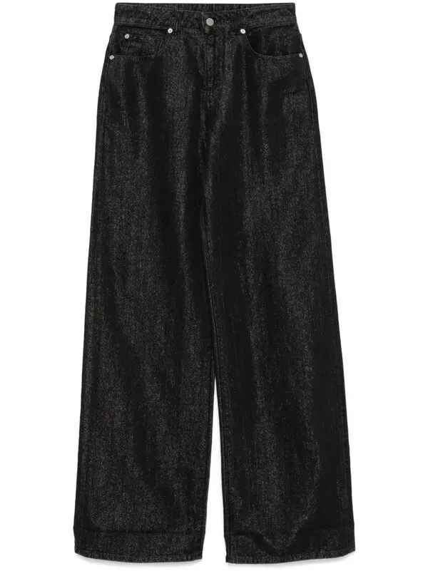 Emporio Armani Wide-leg Jeans - Black