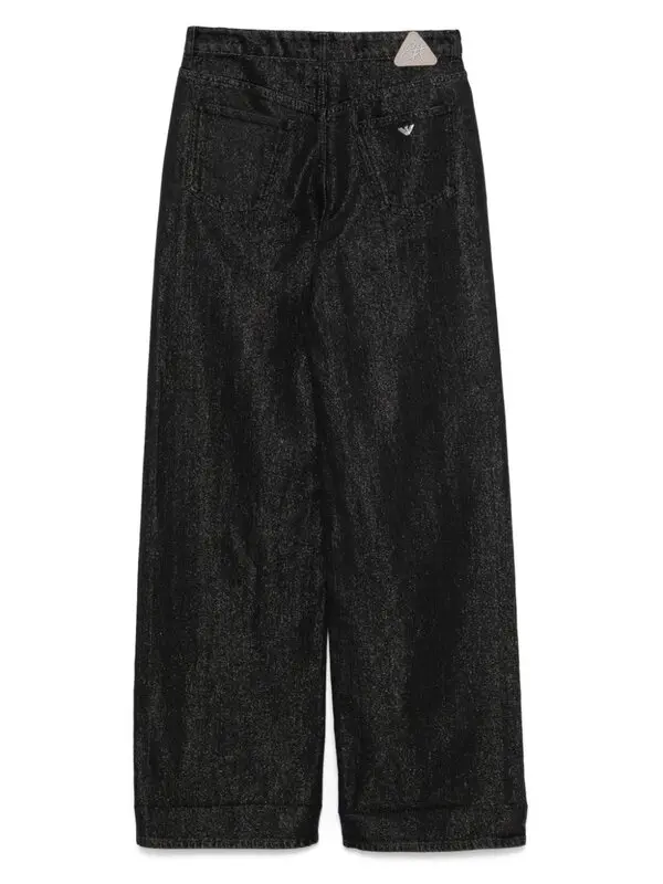 Emporio Armani Wide-leg Jeans - Black