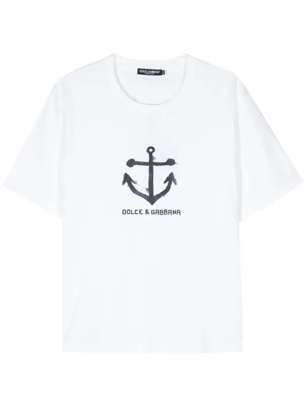 Dolce & Gabbana Marina-print Cotton T-shirt