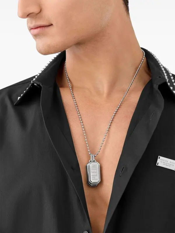 Philipp Plein Logo-tag Necklace