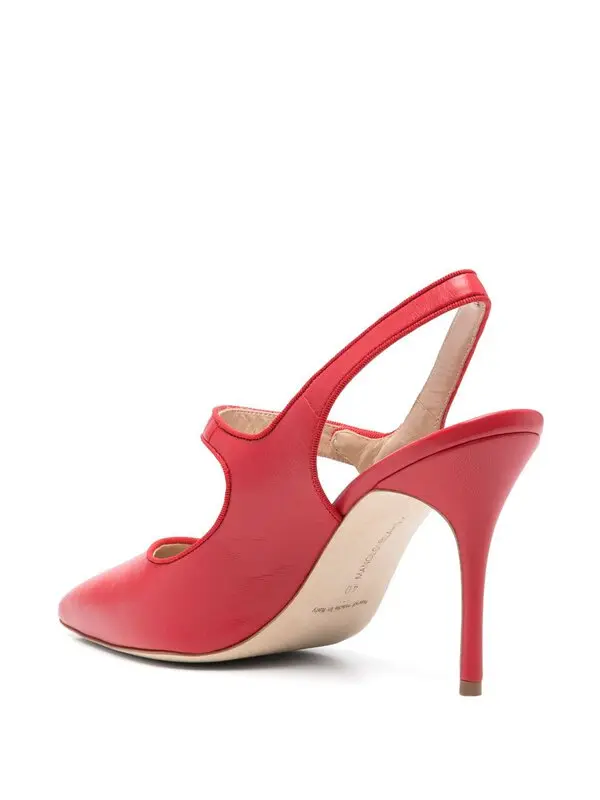 Manolo Blahnik 90mm Campari Pumps - Red