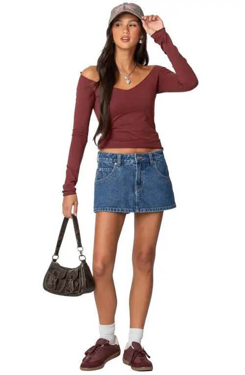 EDIKTED Talia Denim Skort