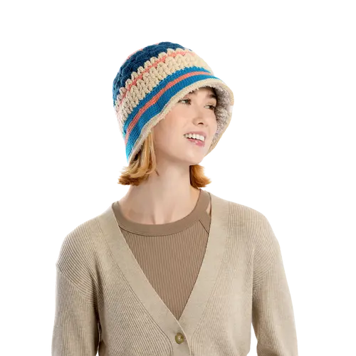 NIRVANNA DESIGNS Stripe Sun Hat - Blue Combo