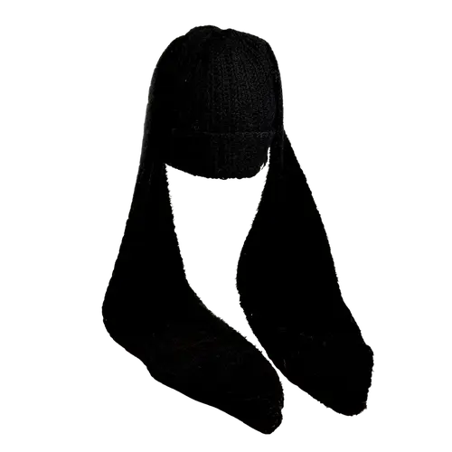 NIRVANNA DESIGNS Oversized Ear Beanie - Charcoal