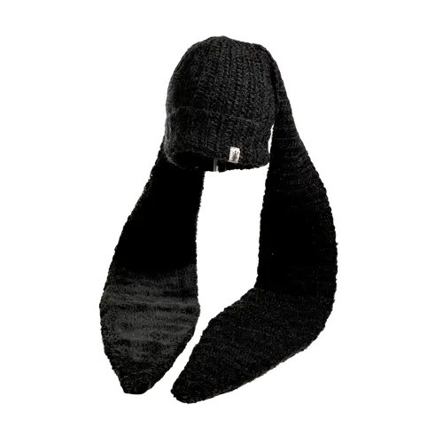 NIRVANNA DESIGNS Oversized Ear Beanie - Charcoal