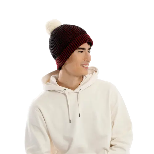 NIRVANNA DESIGNS Allen Pom Beanie - Honey