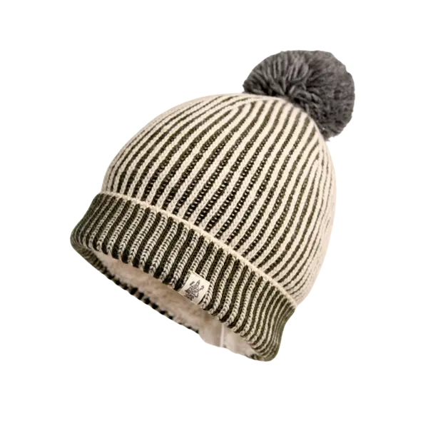 NIRVANNA DESIGNS Allen Pom Beanie - Olive