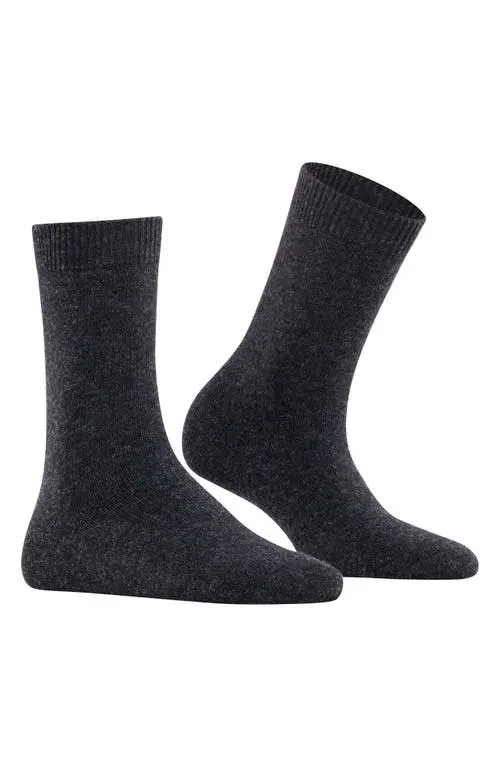 Falke Cosy Crew Socks - Anthracite