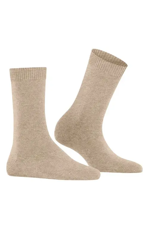Falke Cosy Crew Socks - Light Beige
