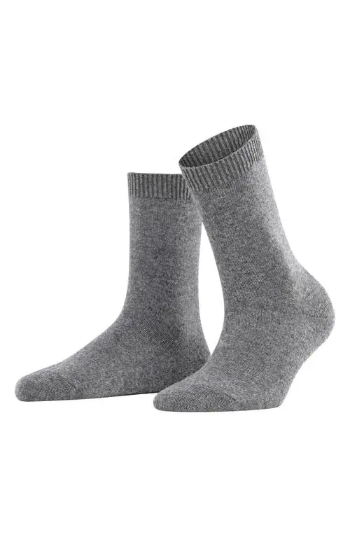 Falke Cosy Crew Socks - Light Grey