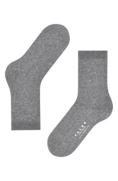 Falke Cosy Crew Socks - Light Grey