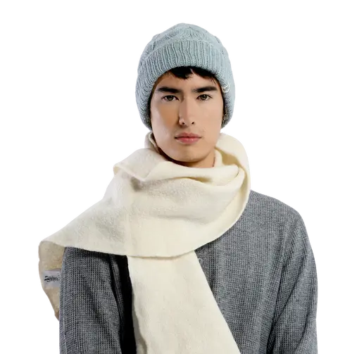 NIRVANNA DESIGNS Lenox Cable Knit Beanie - Ash