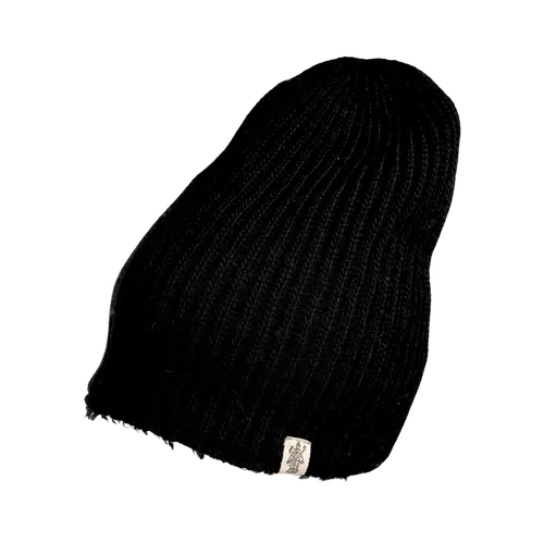 NIRVANNA DESIGNS Tudor Ribbed Beanie - Black