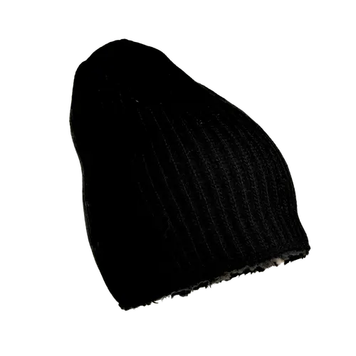 NIRVANNA DESIGNS Tudor Ribbed Beanie - Black