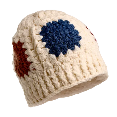 NIRVANNA DESIGNS Crochet Patch Beanie