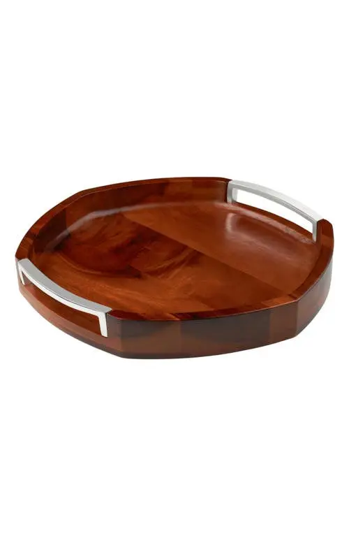 NAMBE Rivet Handle Tray - Brown