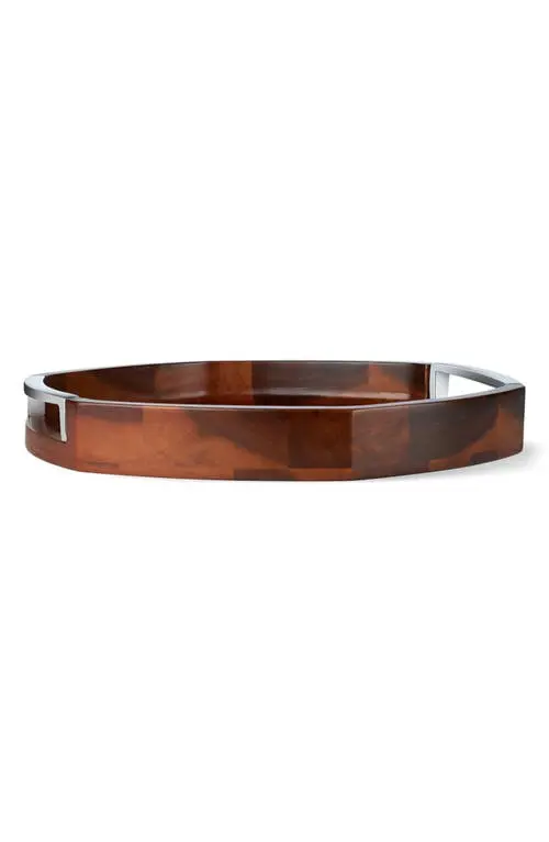 NAMBE Rivet Handle Tray - Brown