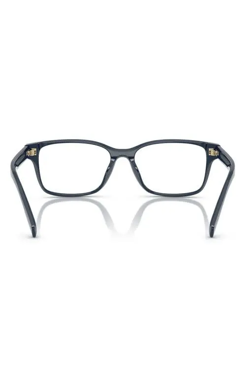 Tory Burch 53mm Rectangular Eyeglasses - Navy