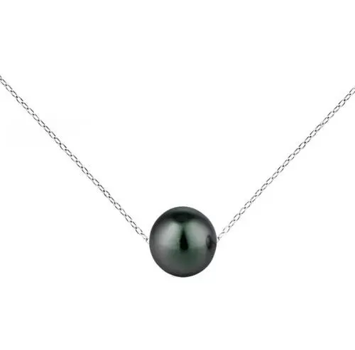 DONATELLO GIAN Sterling Silver Shell Pearl Necklace - Black