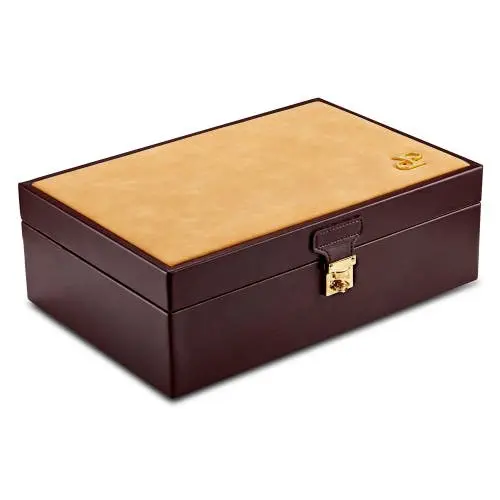 Wolf Ida Travel Zip Jewelry Portfolio - Chestnut