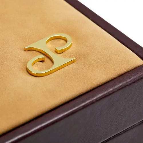 Wolf Ida Travel Zip Jewelry Portfolio - Chestnut