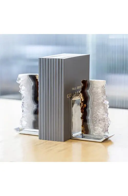 ANNA NEW YORK Fim Agate Druze Bookends