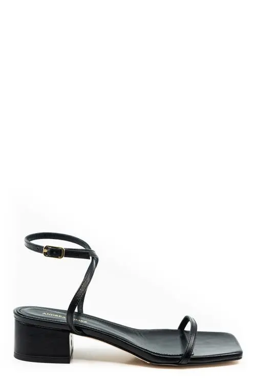 ANDREA GOMEZ Brook Minimal Sandals - Black