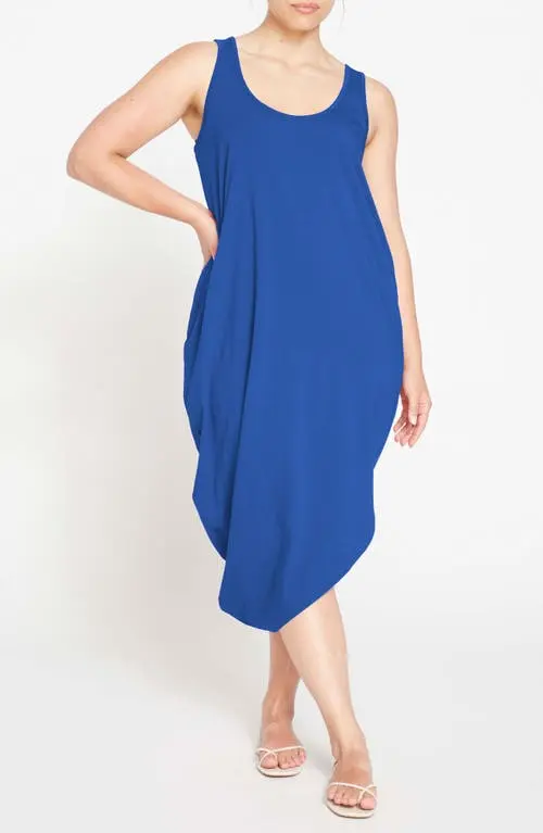 Universal Standard Iconic Geneva Asymmetric Tank Dress - Lapis Blue