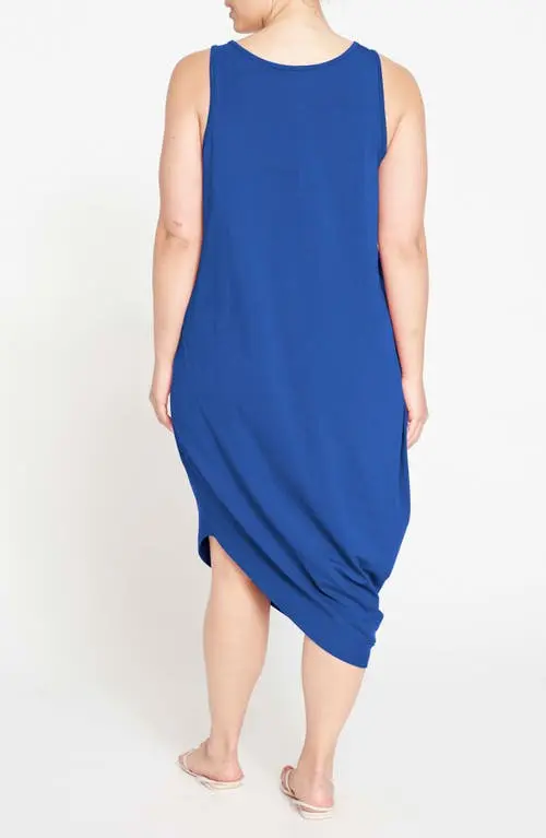 Universal Standard Iconic Geneva Asymmetric Tank Dress - Lapis Blue