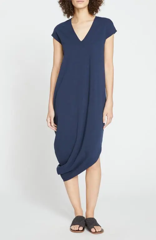Universal Standard Geneva Asymmetric T-shirt Dress - Midnight