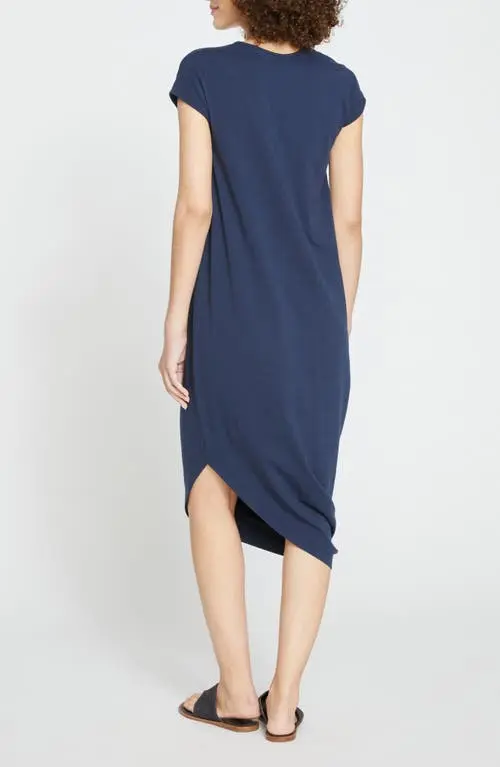 Universal Standard Geneva Asymmetric T-shirt Dress - Midnight