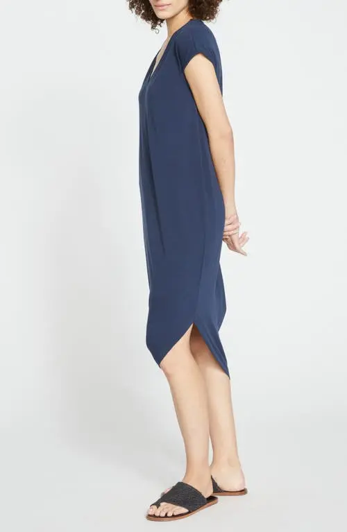 Universal Standard Geneva Asymmetric T-shirt Dress - Midnight