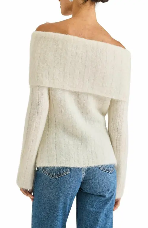 Rebecca Taylor Miro Off-the-shoulder Sweater