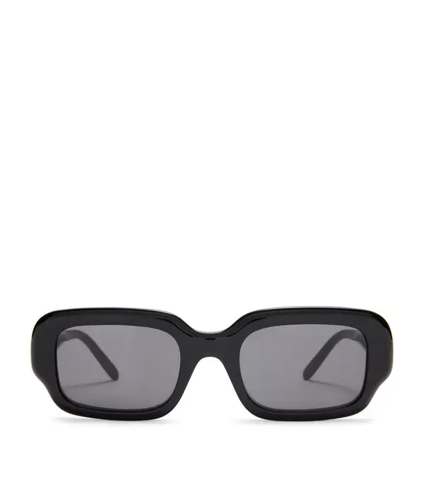Loewe Acetate Rectangular Slim Sunglasses - Black