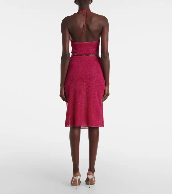 Oseree Lumière Lamé Top