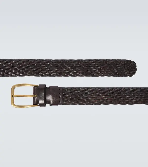 Brunello Cucinelli Braided Leather Belt