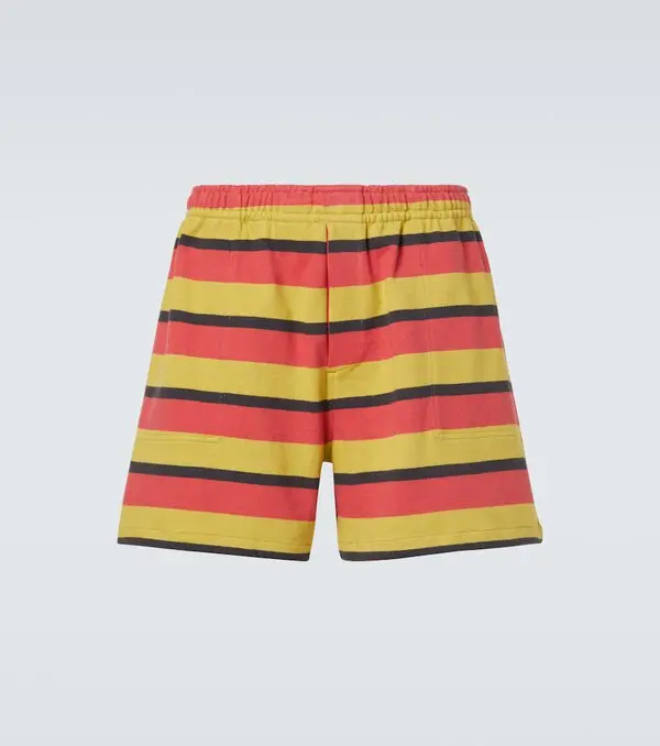 BODE Rec Striped Cotton Jersey Shorts