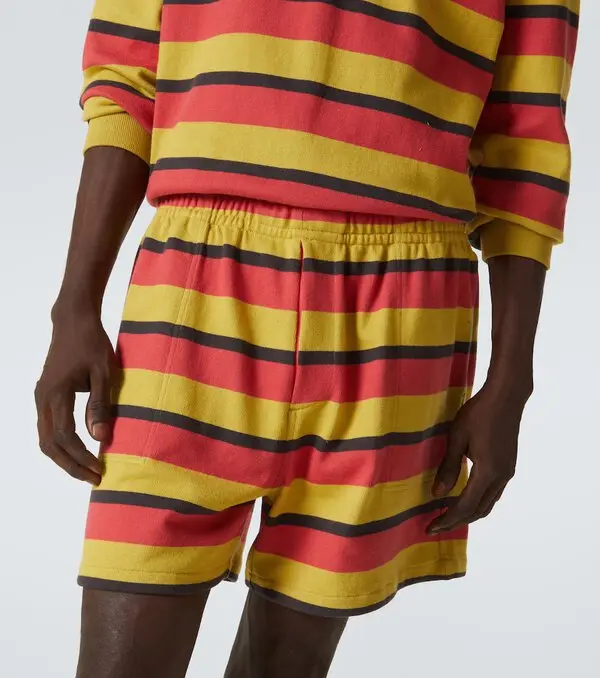 BODE Rec Striped Cotton Jersey Shorts