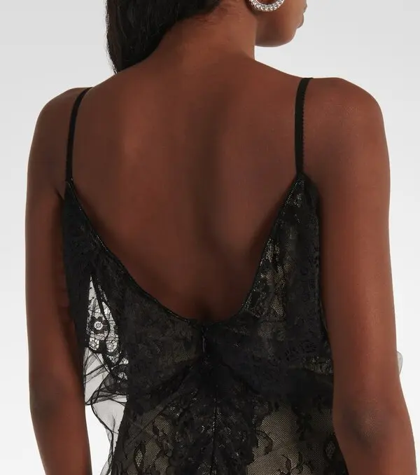 Attico Sheer Lace Bodysuit